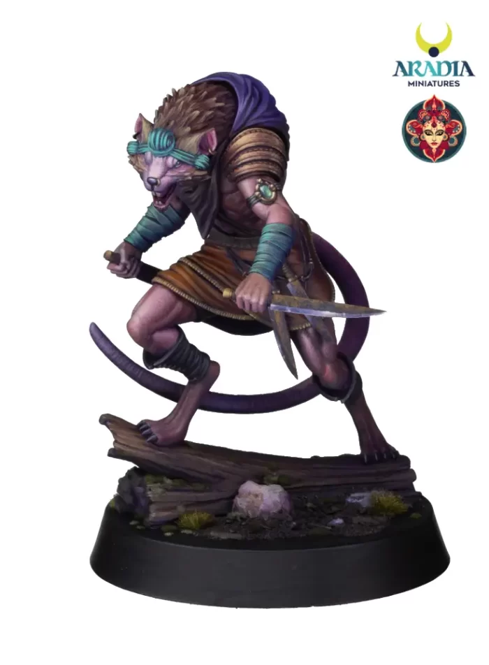 Mushika Miniature – Stealth Thief Character for D&D and RPGs