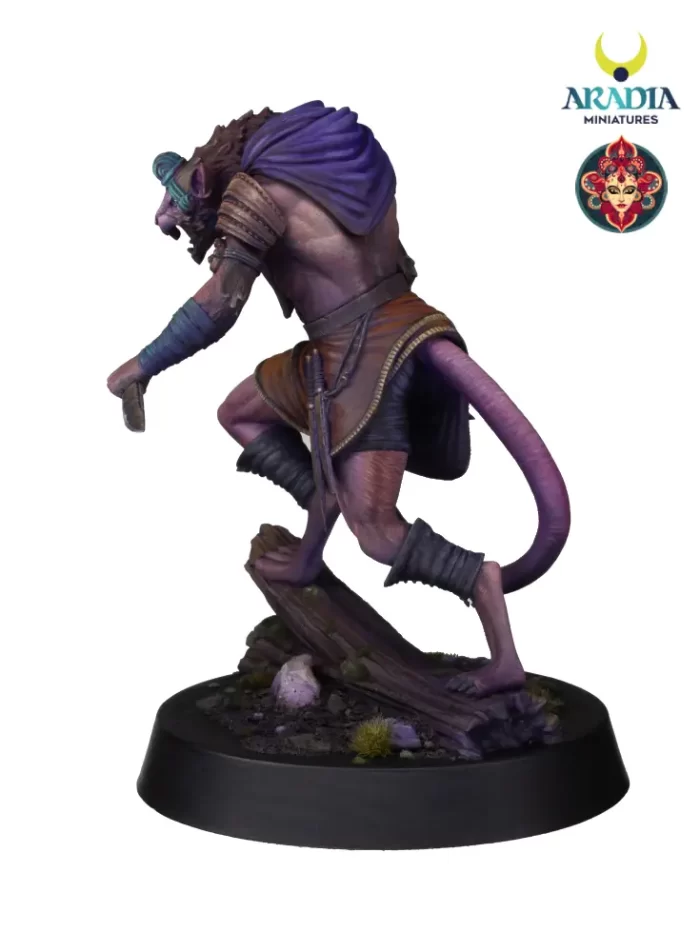 Mushika Miniature – Stealth Thief Character for D&D and RPGs