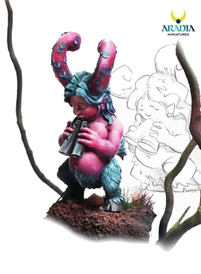 Sad satyr: a sweet 28mm resin miniature