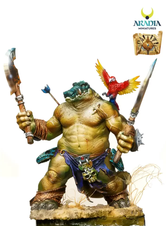 Anthropomorphic Crocodile Man Miniature