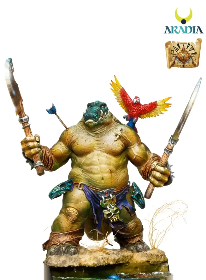 Anthropomorphic Crocodile Man Miniature